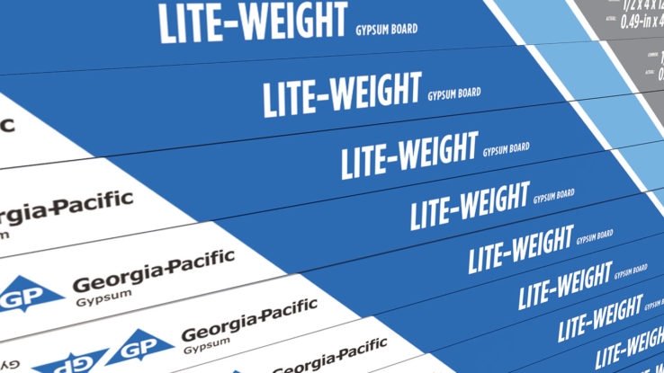 ToughRock® Lite-Weight Gypsum Board – Georgia-Pacific Building Products