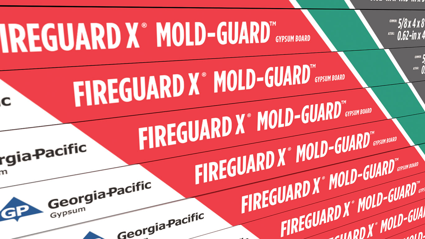 Moisture-Resistant Gypsum Board, Drywall | ToughRock FG X Mold Guard